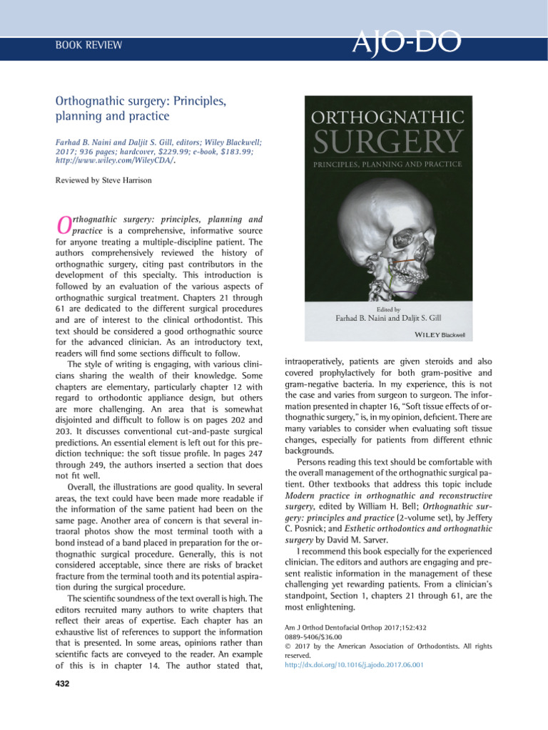 Ortho Data | PDF | Surgery | Orthodontics