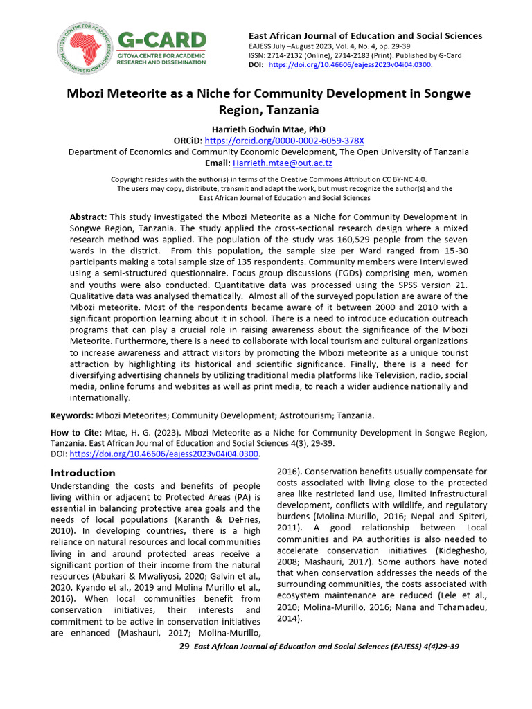 Eajess 4 4 0300 | PDF | Focus Group | Tourism