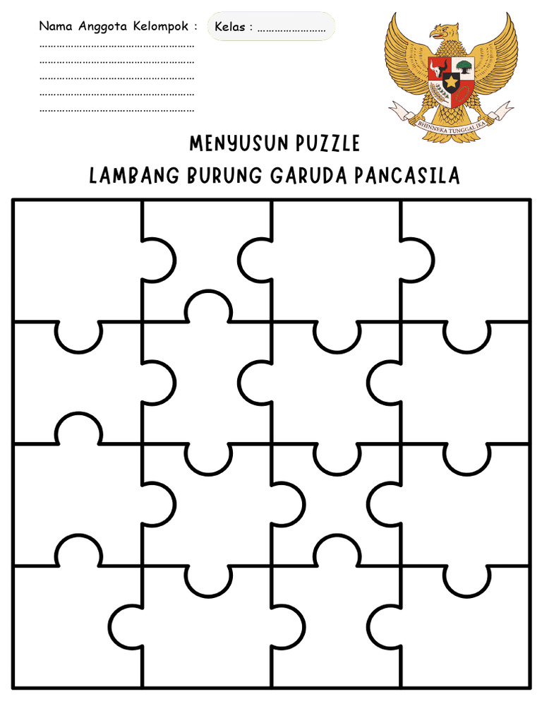 Puzzle Lambang Garuda Pancasila | PDF