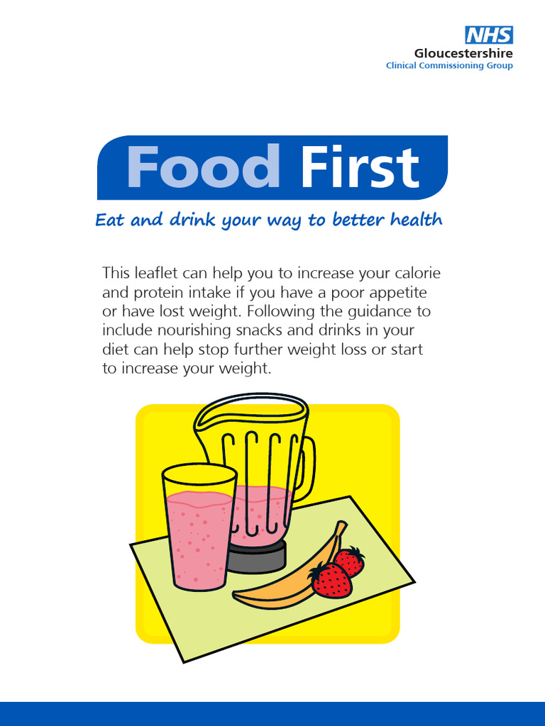 CHST Food First Booklet | PDF | Desserts | Potato