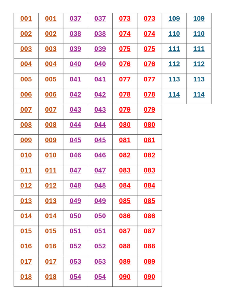 Números Pra Sorteio | PDF