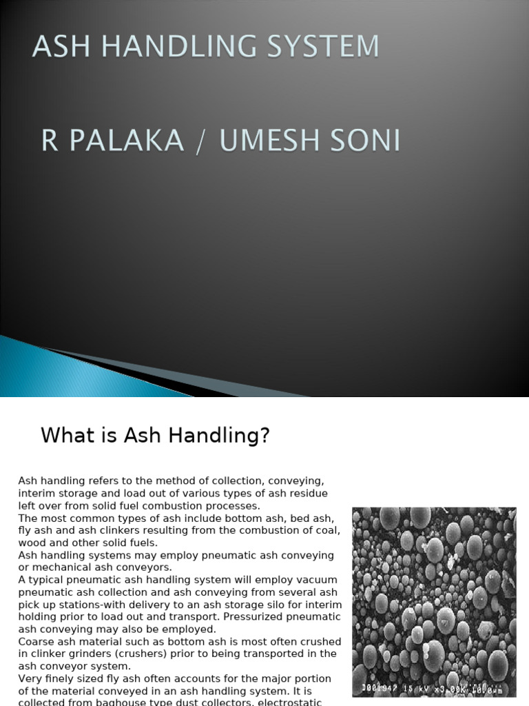 Overview of Ash Handling Systems | PDF