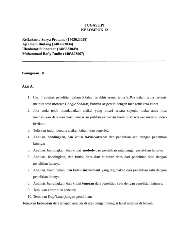 Tugas Kelompok 12 - Tugas 15 November 2024 | PDF