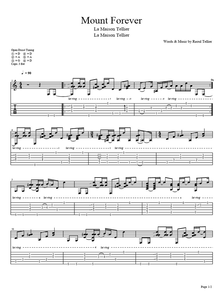 Mount Forever | PDF | Chordophones | String Instruments