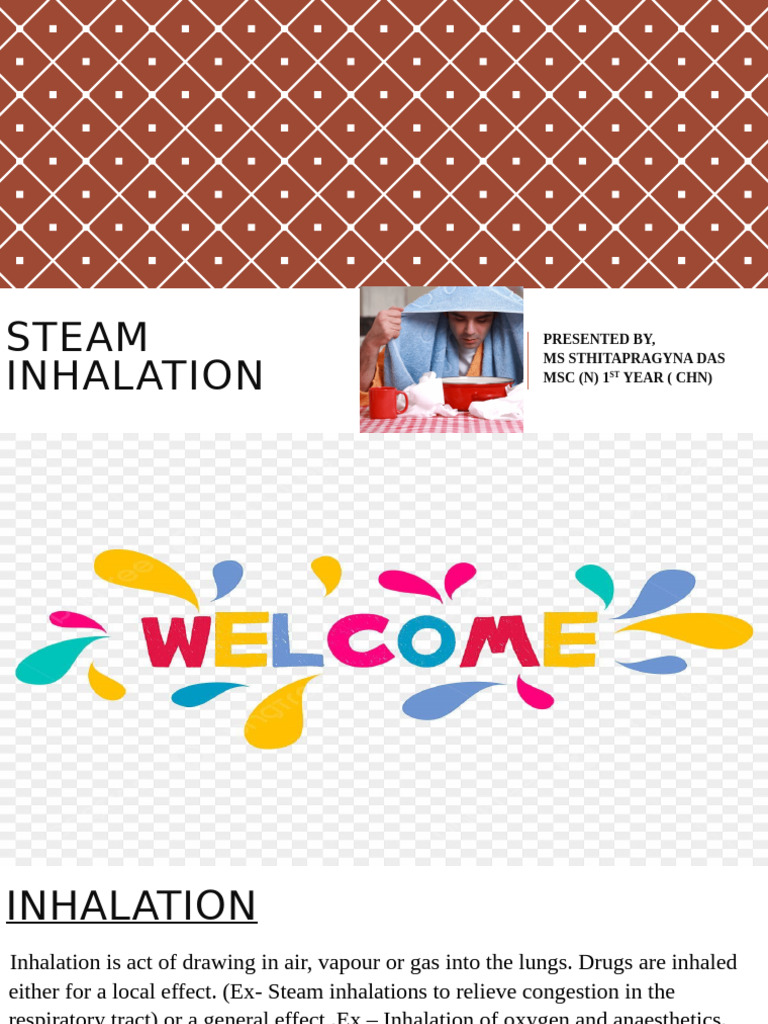 Steam Inhalation: Indications & Procedure | PDF | Respiratory Tract | Mucus