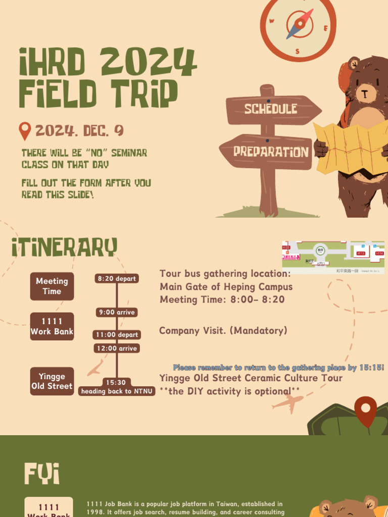IHRD 2024 Field Trip | PDF