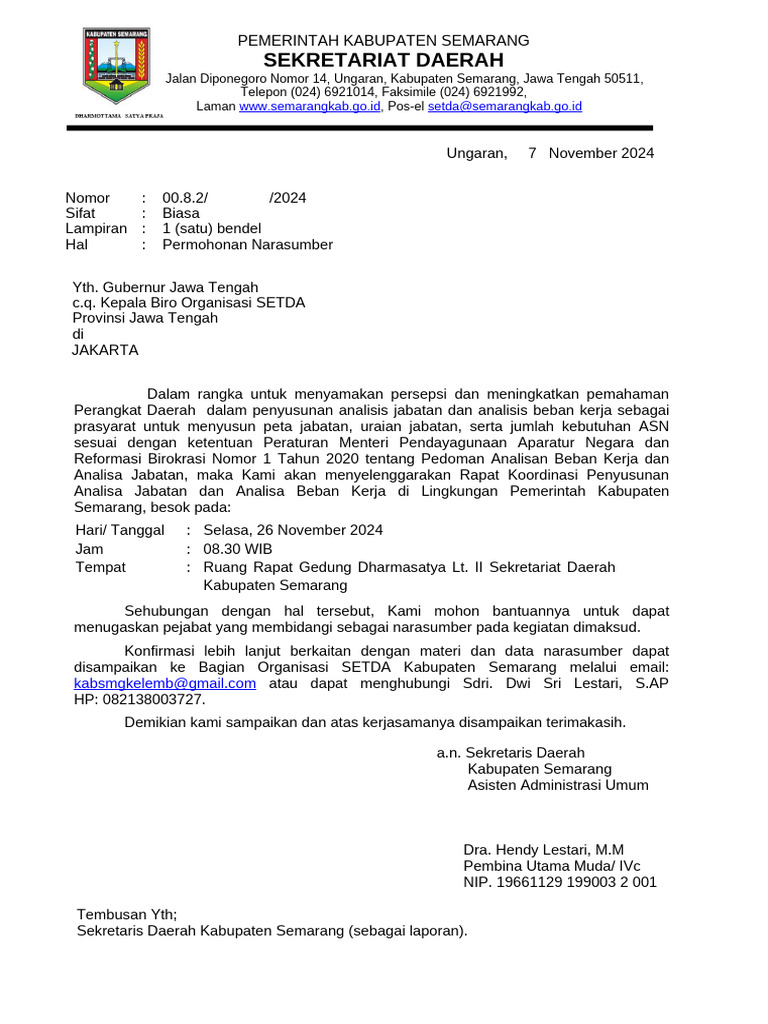 Surat Narsum Menpan Fix | PDF