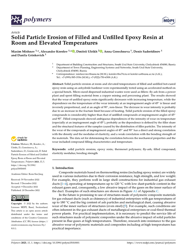 Polymers 15 00001 v2 | PDF | Composite Material | Epoxy