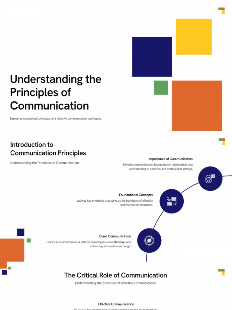 Principles of Communication Presentation | PDF