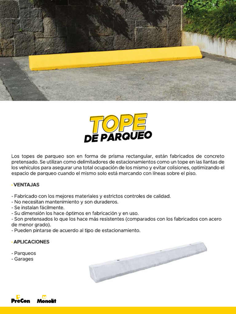 Tope para Parqueo | PDF