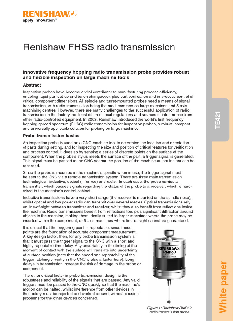TE421 Fhss Radio Transmission | PDF | Radio | Radio Spectrum