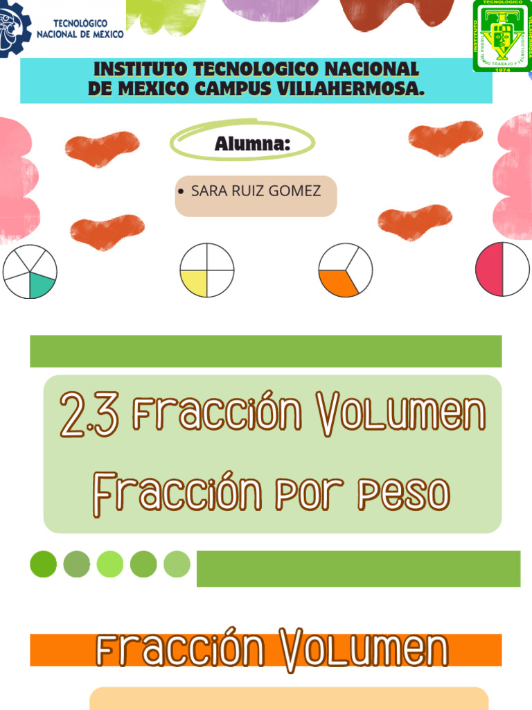 Presentación Educativa de Las Fracciones, Simple y Colorida | PDF