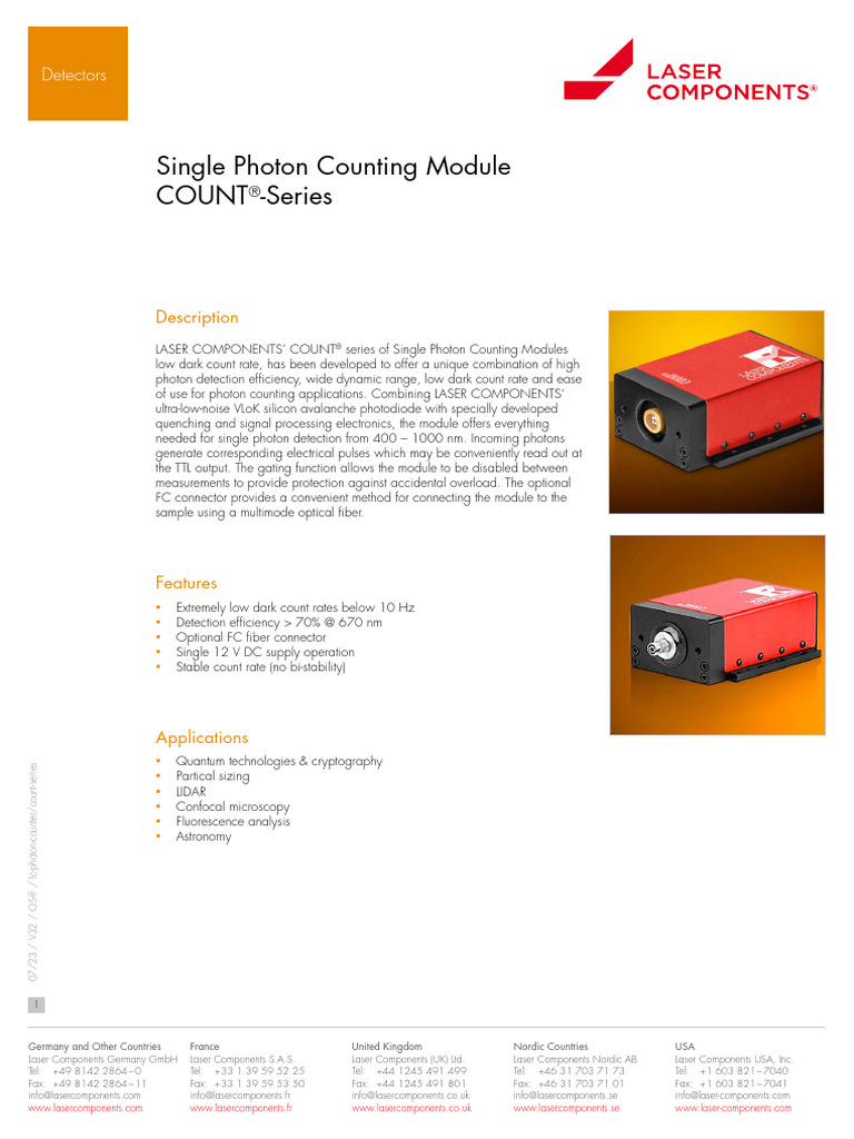 Count Series | PDF | Laser | Materials Science