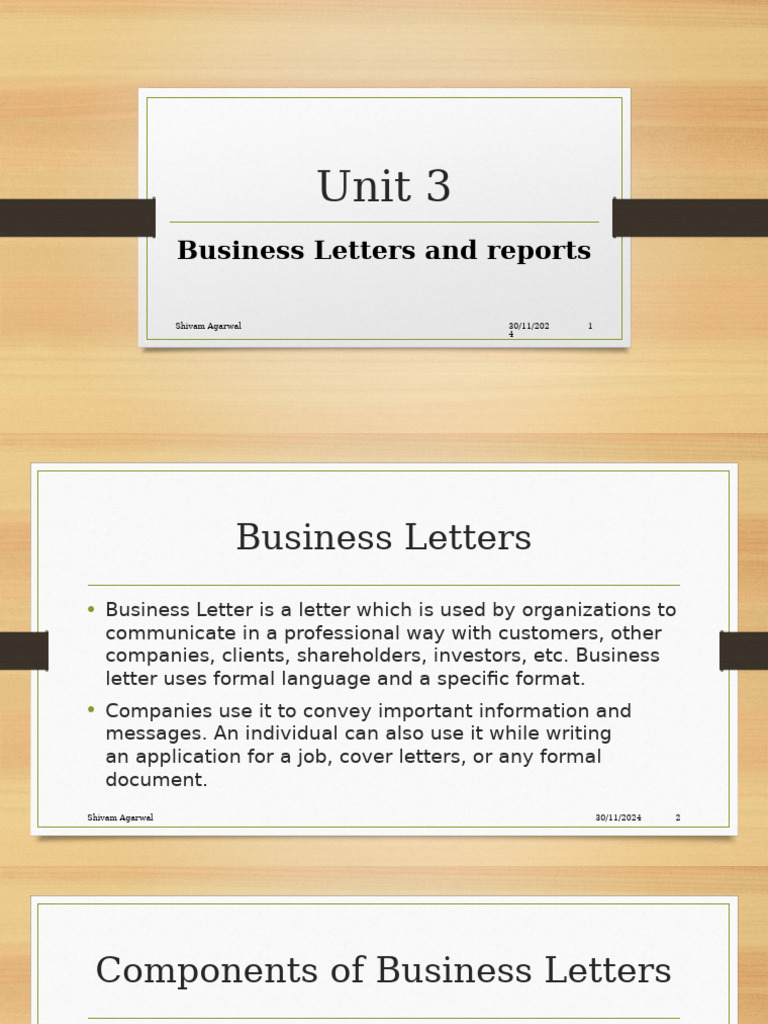 Unit 3-Letters & Reports | PDF | Memorandum