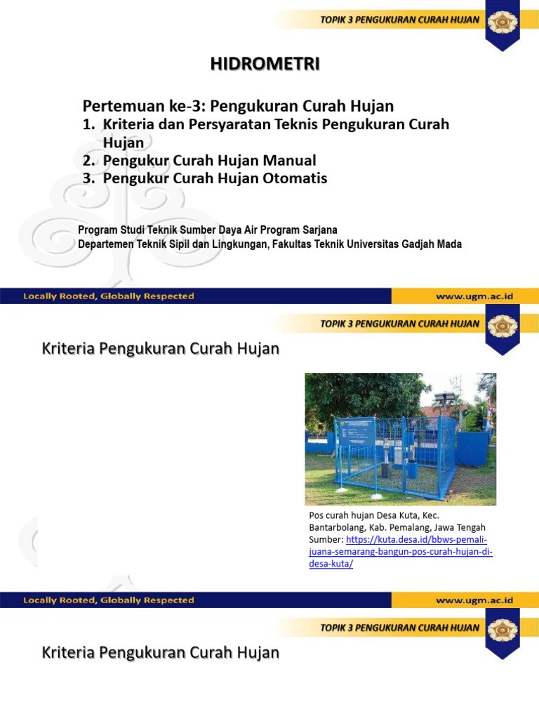 3-Pengukuran Curah Hujan | PDF