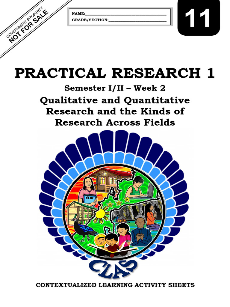 Practical Research 1: Qualitative and Quantitative Research and The Kinds of Research Across ...