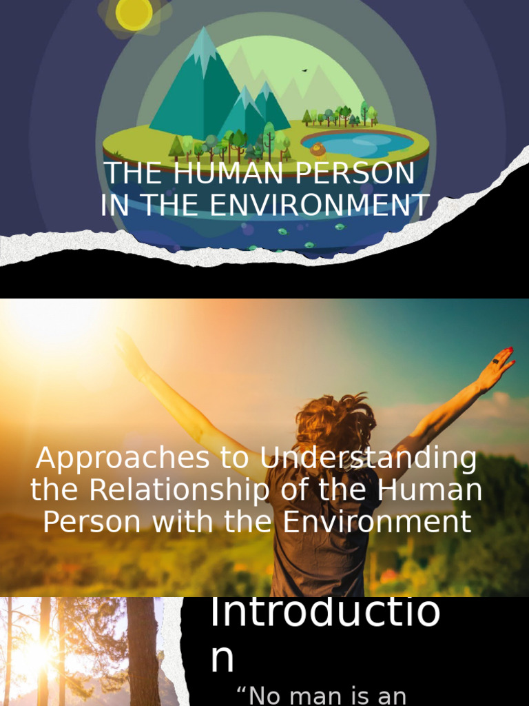05 The Human Person in The Environment | PDF | Environmental Social ...