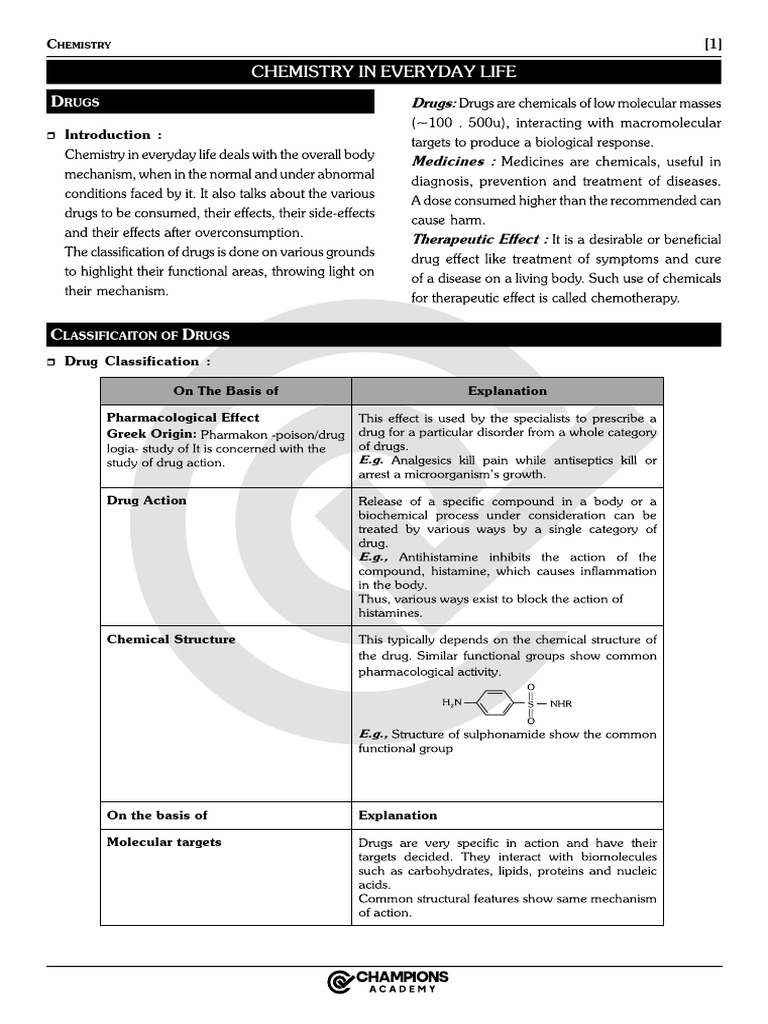 Chemistry in Everyday Life | PDF | Enzyme Inhibitor | Detergent