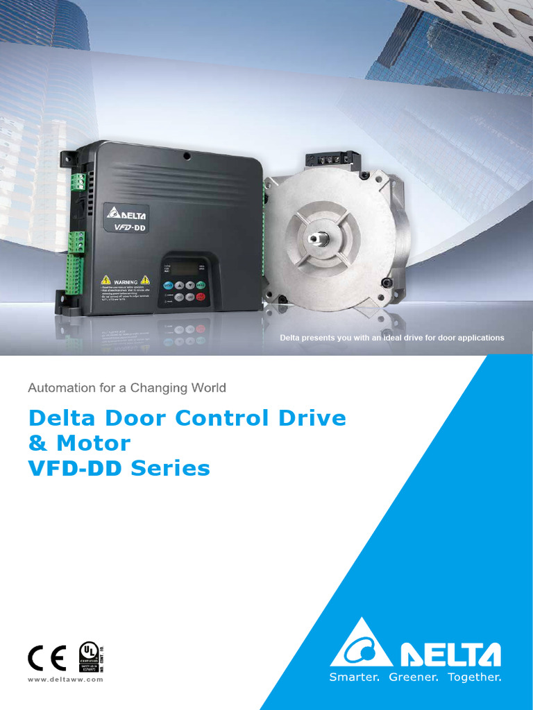 Delta VFD-DD Series Door Drives | PDF | Electrical Engineering ...