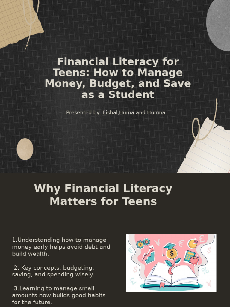 Financial Literacy Guide for Teens | PDF
