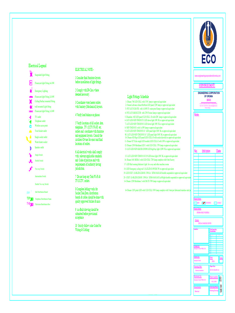 SEBETA G+3 EL .DWG 777777-Layout10 | PDF | Electrical Engineering | Electricity