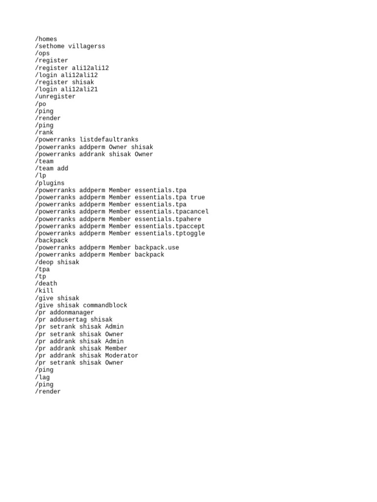 Command History | PDF