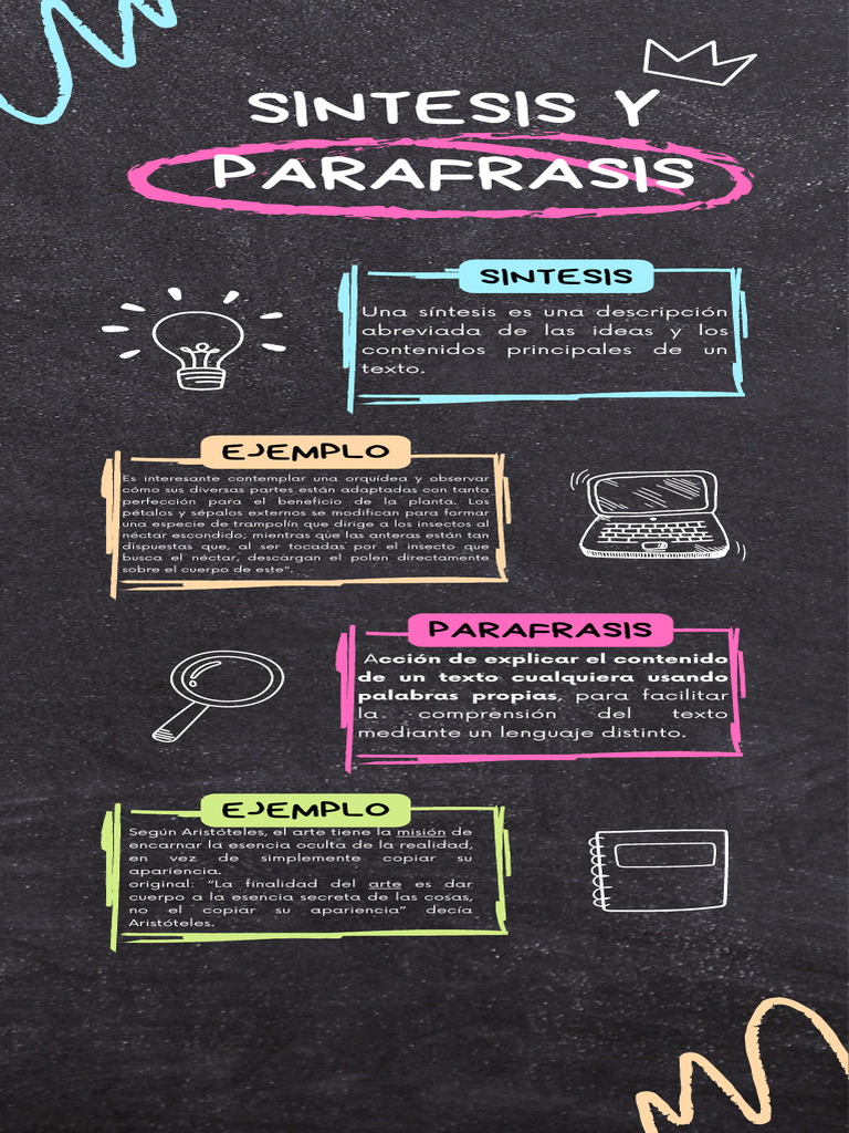 Síntesis y Parafrasis: Conceptos Clave | PDF
