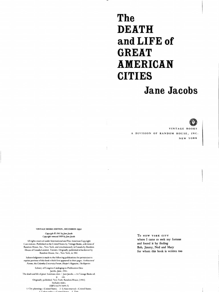 Jacobs 1961 01 Contents-Introduction | PDF | Foreclosure