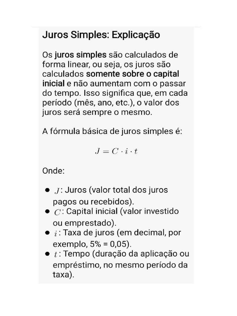 Juros Simples | PDF
