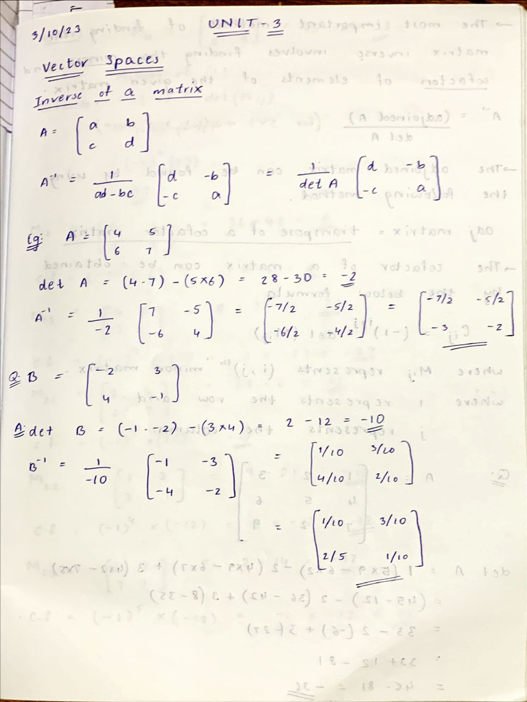 UNIT 3 (Sem 3 Math Notes) | PDF