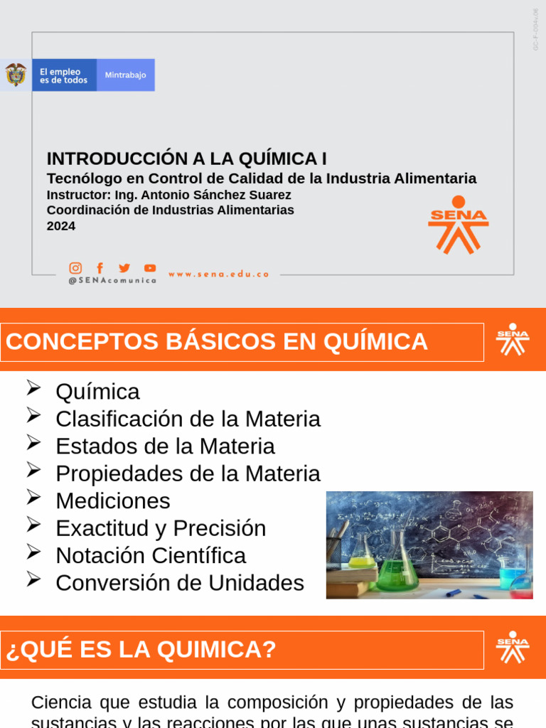 Introduccion Quimica I | PDF | Química | Importar