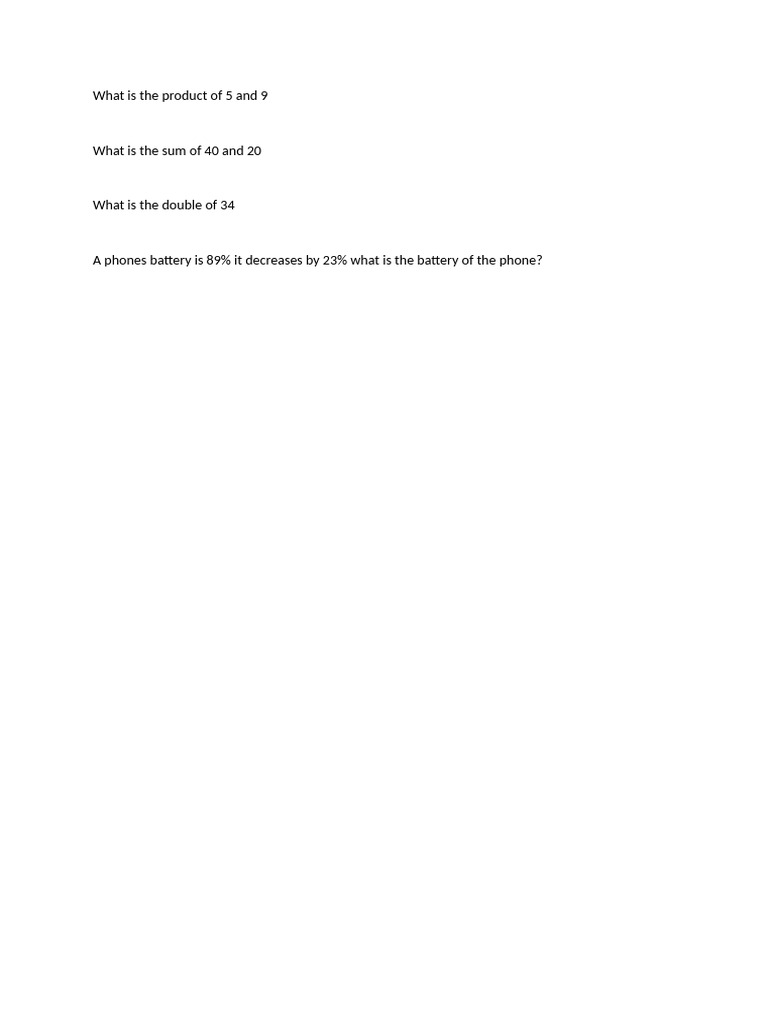 Basic Math Operations Explained | PDF