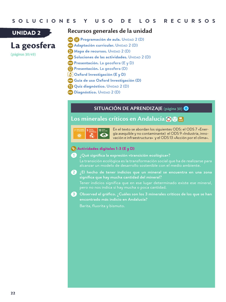 Geosfera Soluc | PDF | Roca (geología) | Minerales