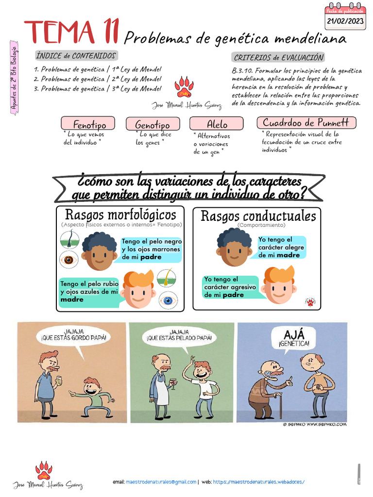 Tareas - Problemas Genética - Leyes de Mendel 21 de Febrero de 2023 ...