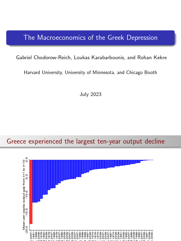 Greek Depression Macroeconomic Analysis | PDF | Business Cycle | Labour ...