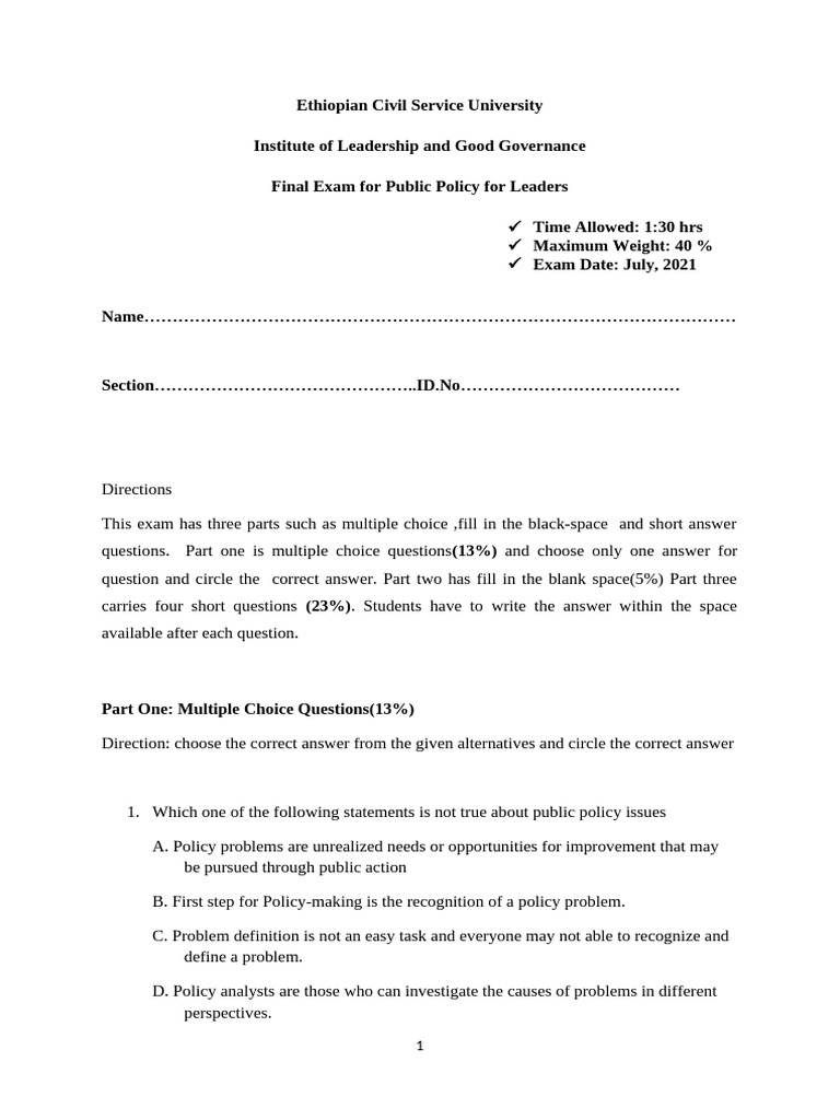 PP Final | PDF | Policy | Evaluation