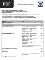 HSBC Banking Fees Overview | PDF | Cheque | Fee