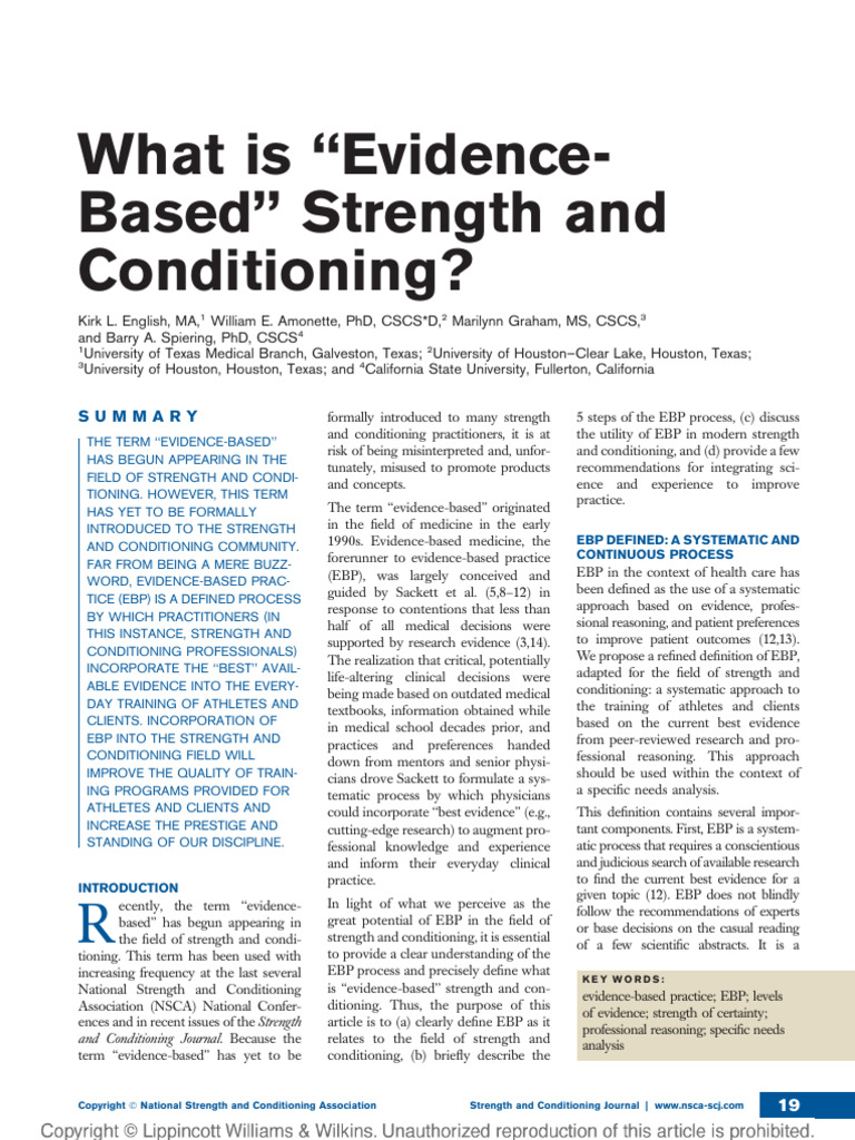 2.2 What - Is - Evidence - Based - Strength - And.2 | PDF | Randomized Controlled Trial ...