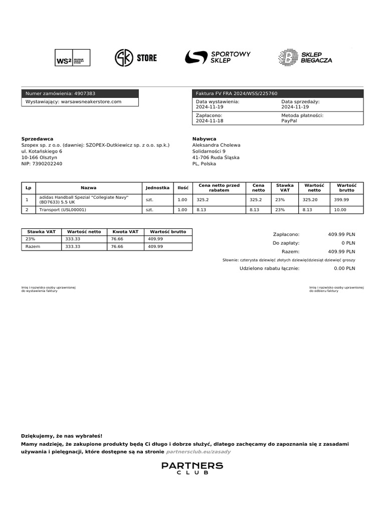 Invoice 2024 11 4907383 | PDF