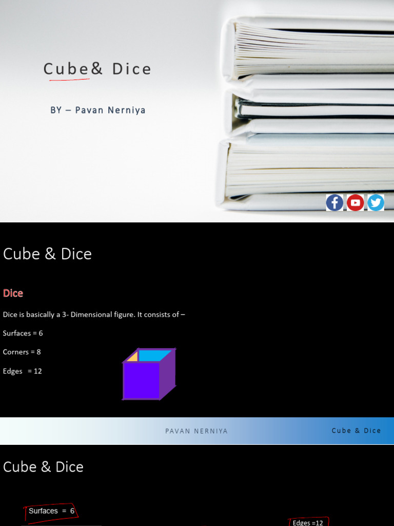 Cube and Dices | PDF | Dice | Convex Geometry