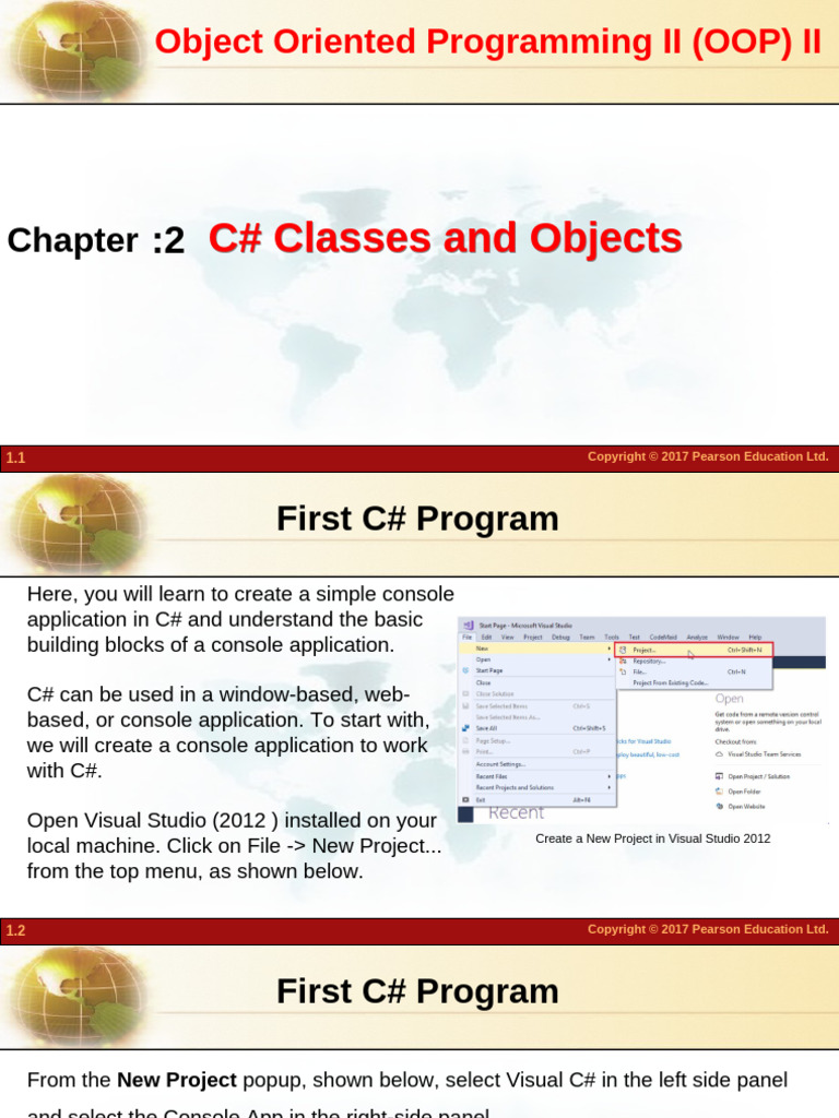 Chapter 2 | PDF | C Sharp (Programming Language) | Class (Computer Programming)