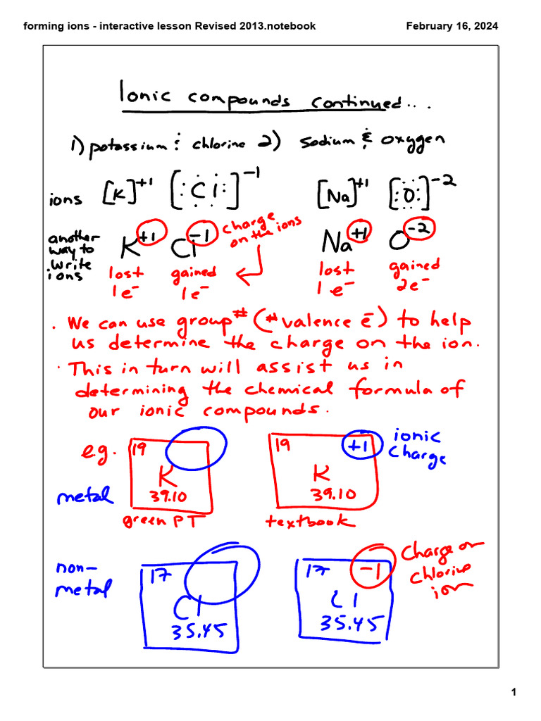 Forming Ions Part II - 24 | PDF