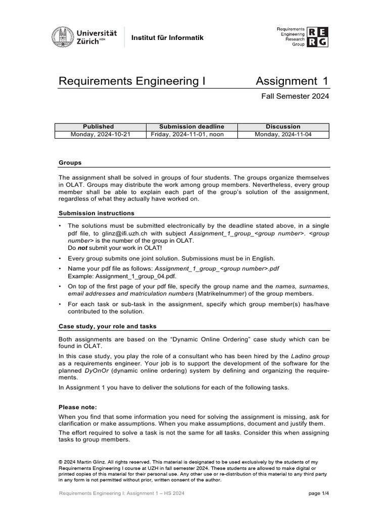 RE Assignment 1 | PDF