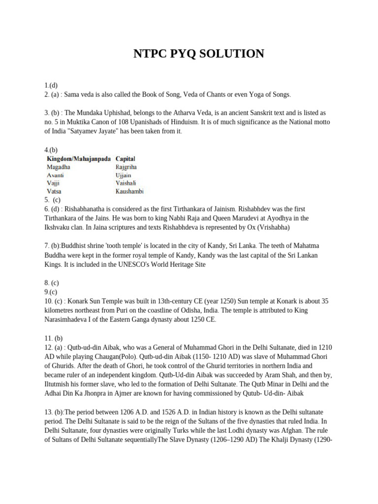 NTPC Mock Solution | PDF