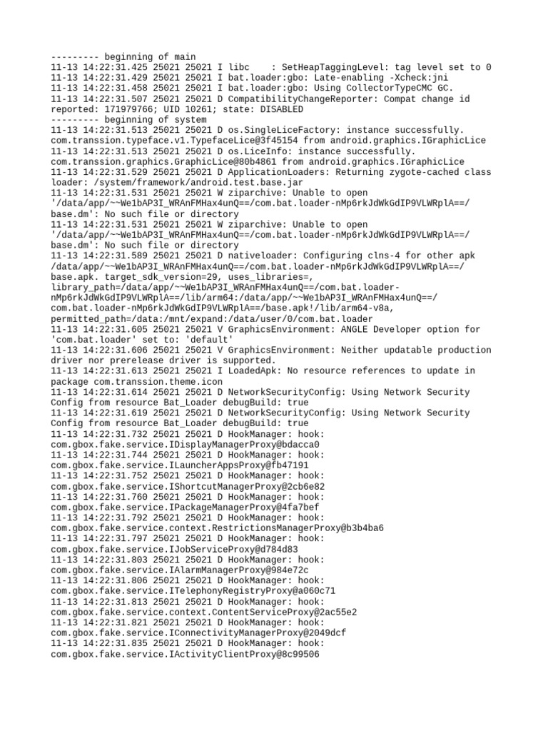 Com - Bat.loader Logcat | PDF | Computer Engineering | Software