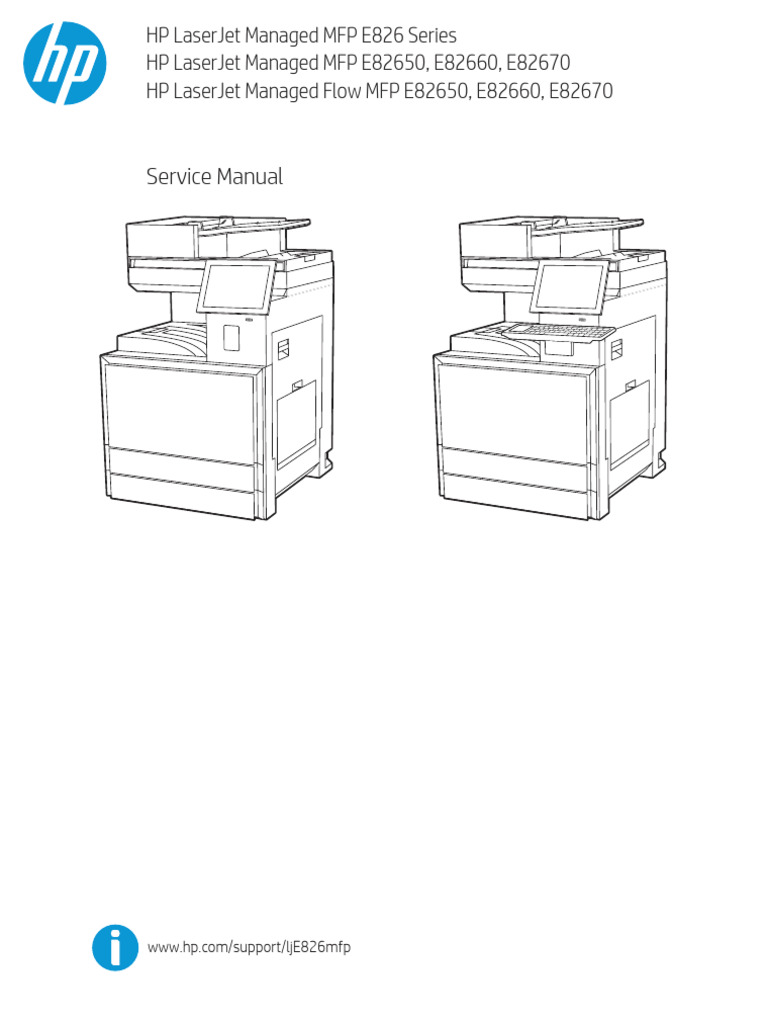 HP LaserJet E826 E82650 E82660 E82670 Service Manual 66bb9a780cb88 ...