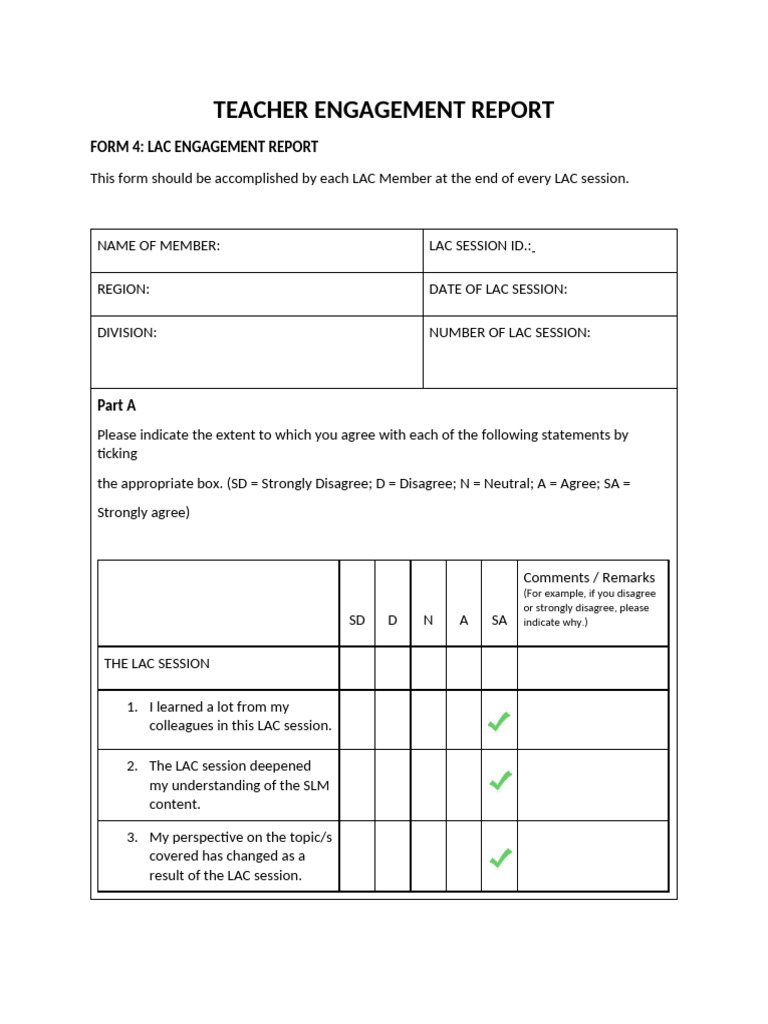 Teacher Engagement Report | PDF