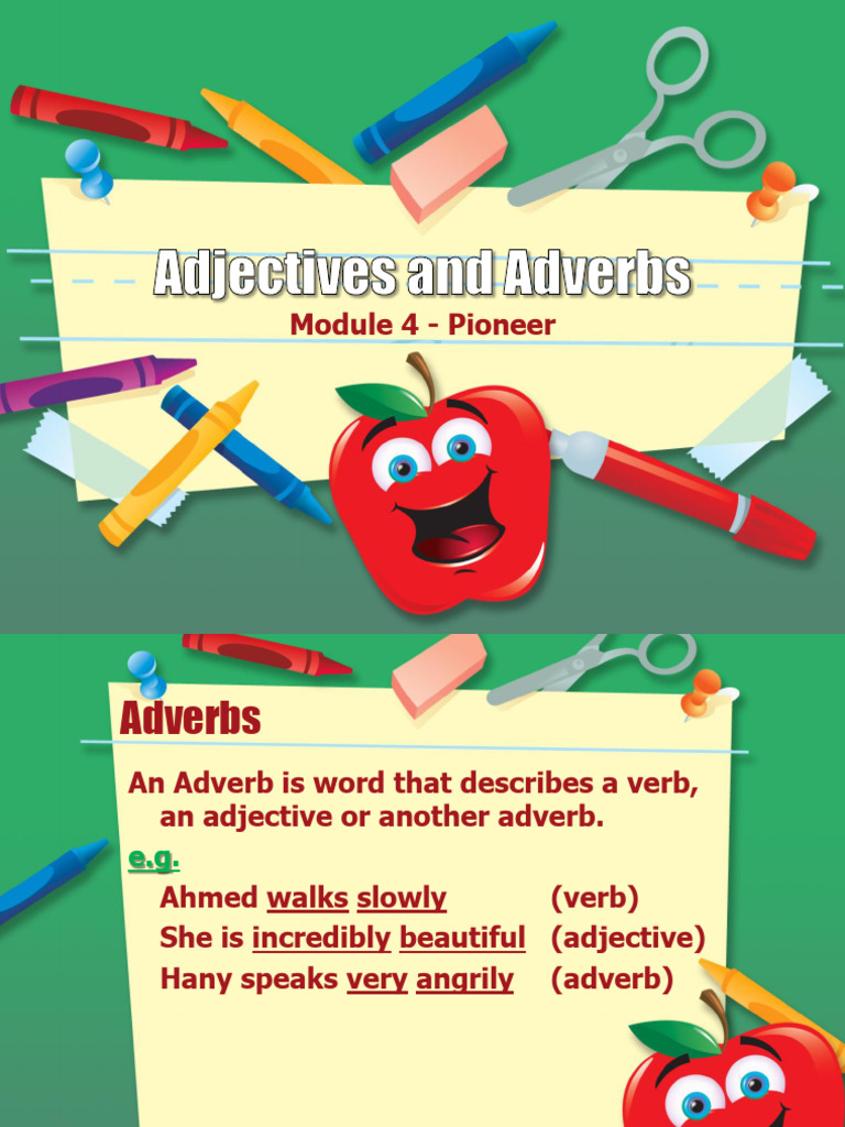 Adverbs and Adjectives Unit 4a Sec1-1 | PDF | Adverb | Adjective