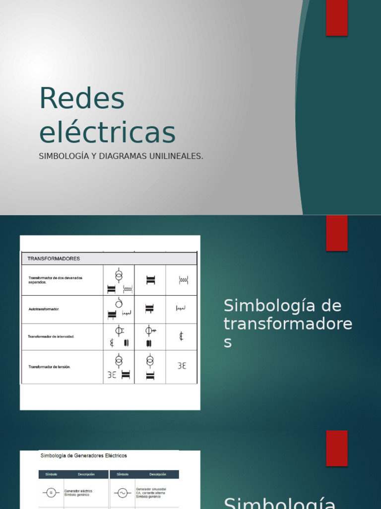 Simbología y Diagramas en Redes Eléctricas | PDF