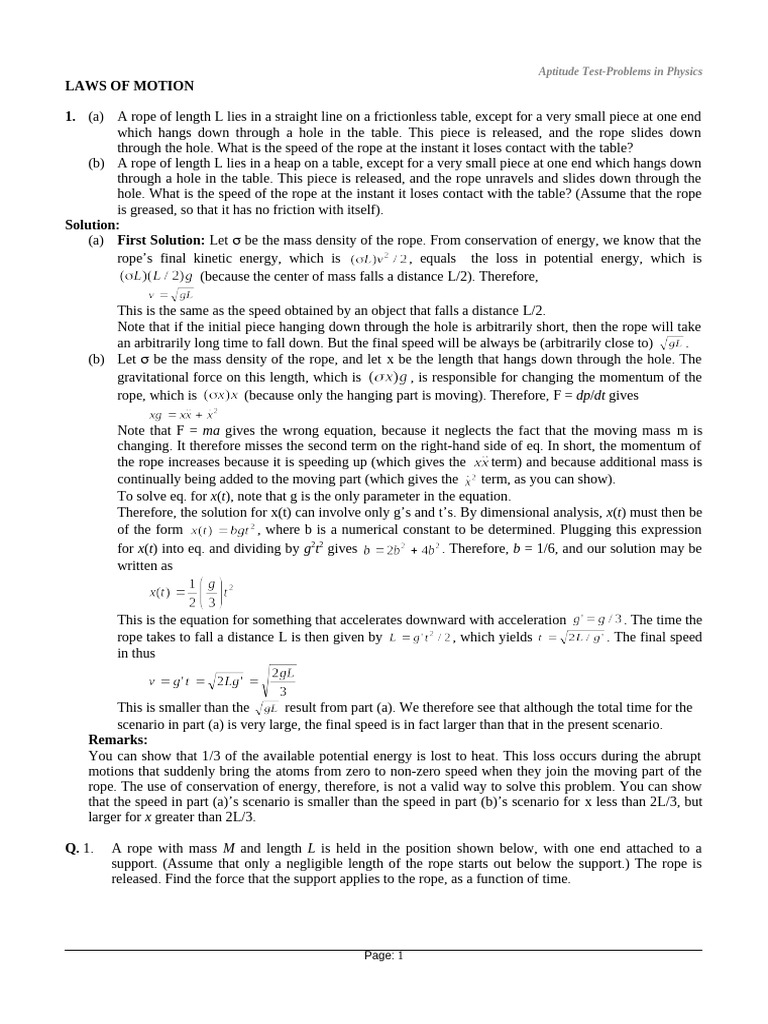 02-Laws of Motion | PDF | Force | Friction